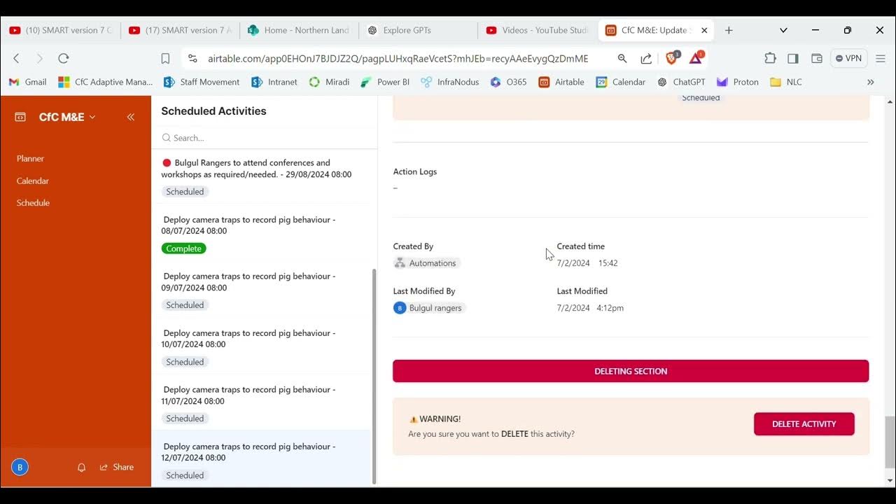 AirTable - Deleting Activity - YouTube