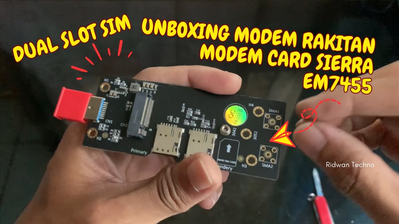 Unboxing PCB Modem Rakitan Sierra EM7455 | USB 3.0 NGFF/M.2 Modem - YouTube