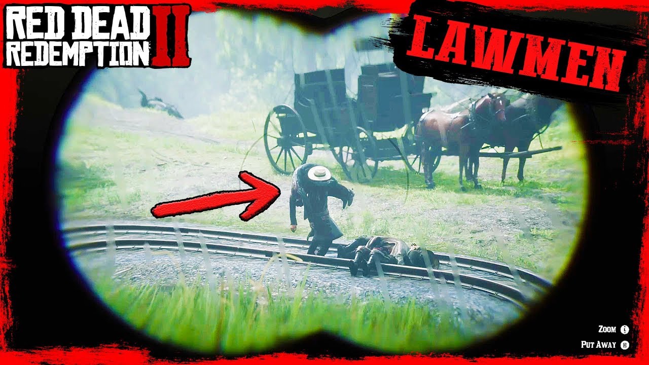 RDR2 Lawmen picking up the Corpse from the train tracks Gameplay🤠🤠🤠 ...