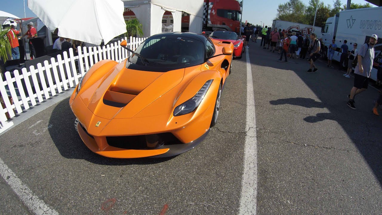 FERRARI LAFERRARI ORANGE AND RED V12 6,3 AND HYBRID = 963HP DIASHOW ...