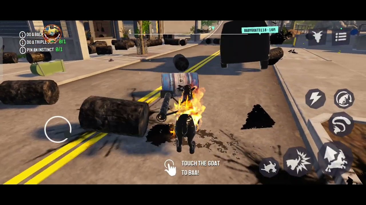 gas stations blast by goat simuletor 3 8 fire fiter come but goat blast ...