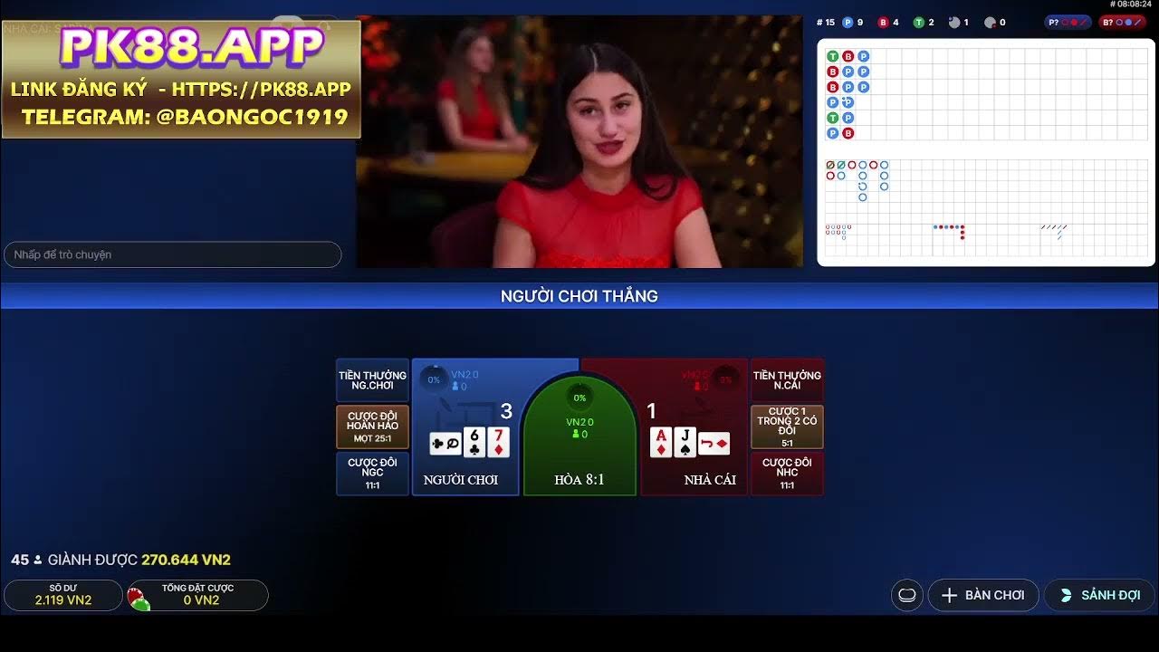 BACCARAT UY TÍN| BACCARAT SÀN QUỐC TẾ PK88 - YouTube