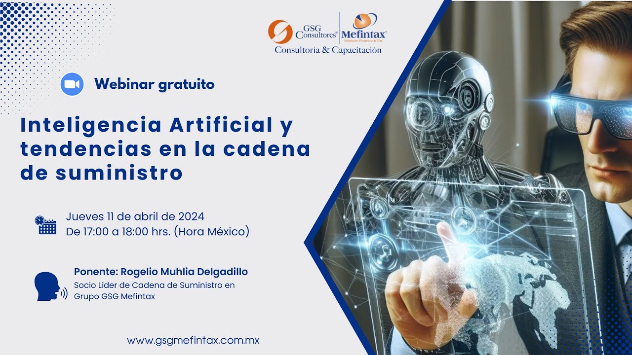 Webinar Inteligencia Artificial y tendencias en la cadena de suministro - YouTube