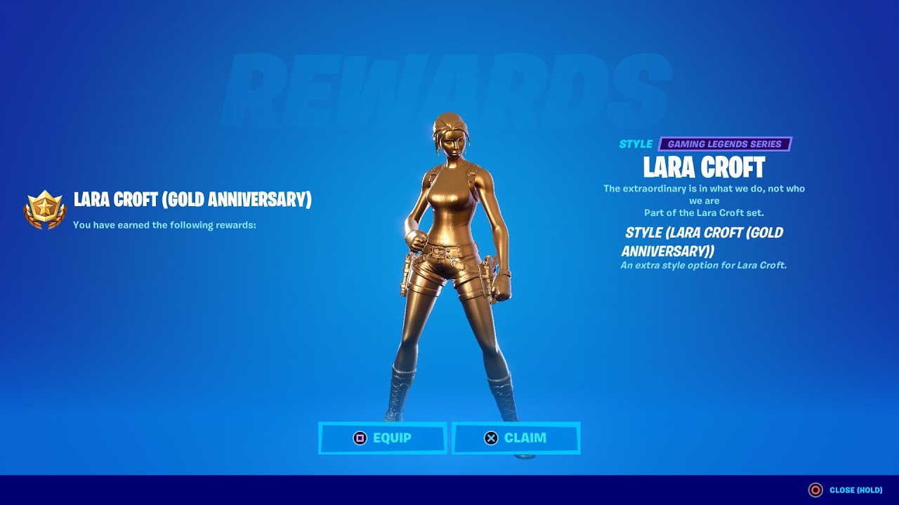 HOW TO GET LARA CROFT GOLD ANNIVERSARY STYLE?! Unlock new skin variant ...