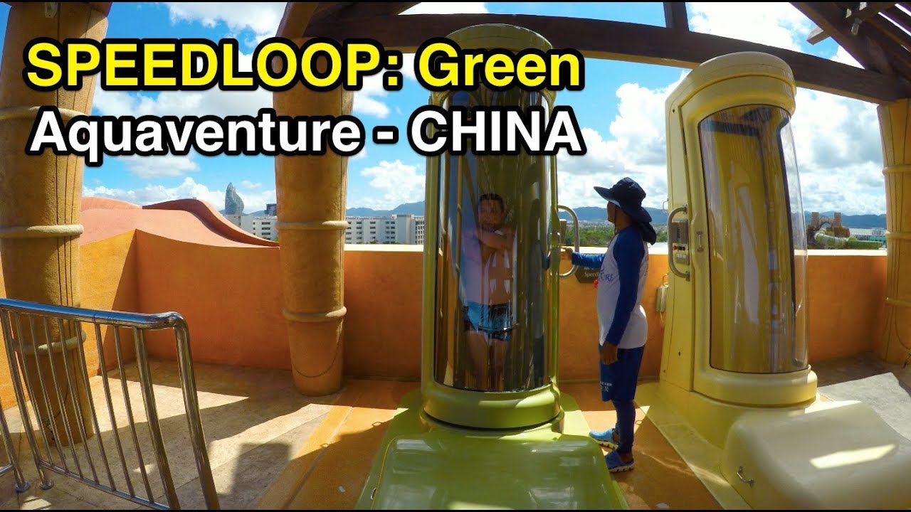 [4K] Speedloop: Green - Aquaventure @ Atlantis: Sanya, China - YouTube