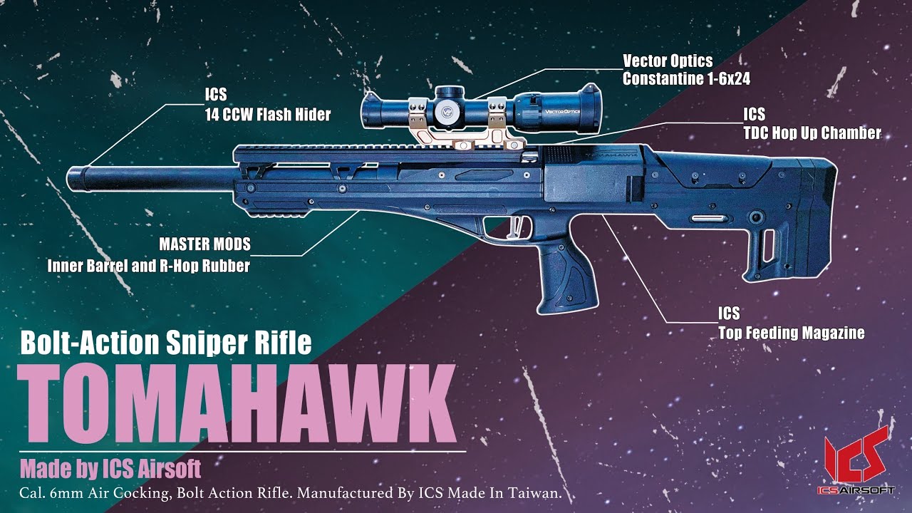 【Airsoft＃117】犢牛式狙擊槍也很香！| ICS TOMAHAWK Bolt-Action Sniper Rifle - YouTube