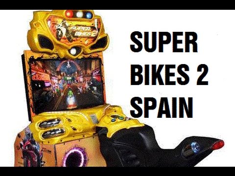Superbikes 2 Arcade Game SPAIN Track Coin Machine - YouTube