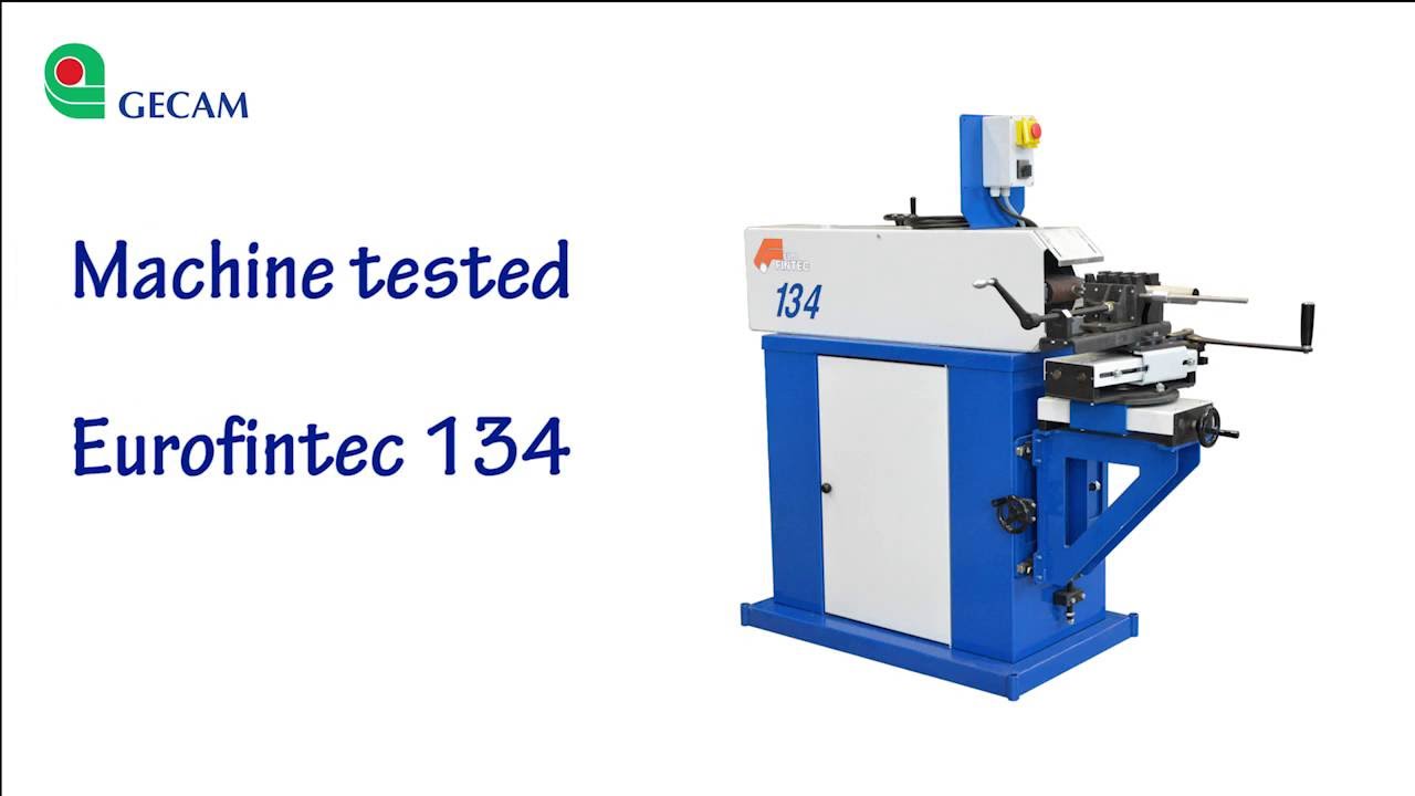 GECAM - Tube radius grinding machine Eurofintec 134 - YouTube