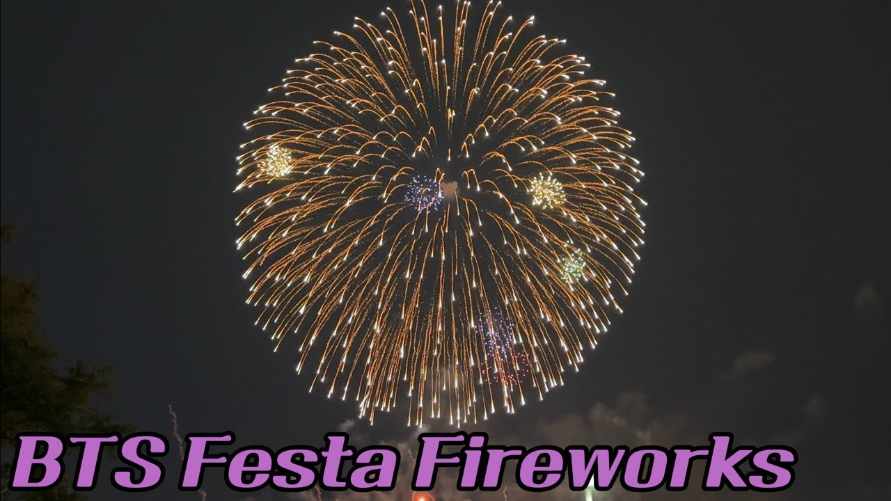 BTS 10th Anniversary FIREWORKS!! (4K) - YouTube