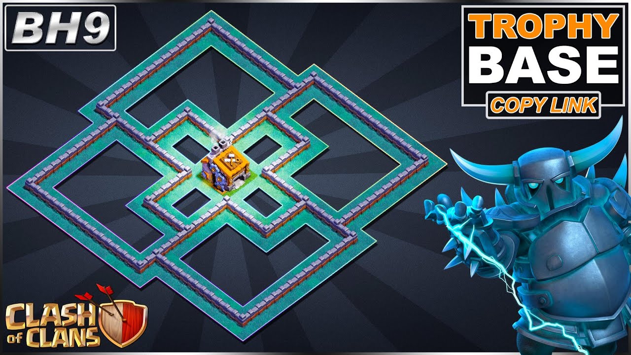NEW BH9 Base 2021 | Best Builder Hall 9 Base Copy link | Clash of Clans ...
