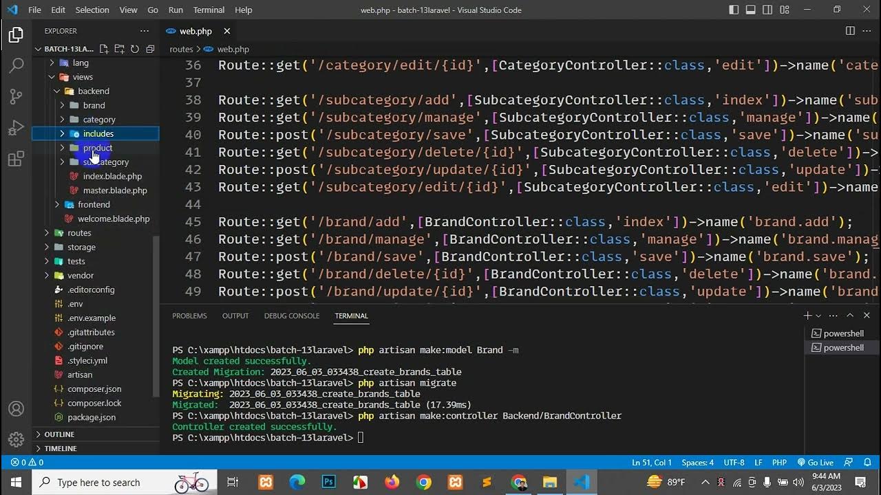 SEIP Bacth-13 (Day-32) Laravel CRUD Operation With Ajax - YouTube