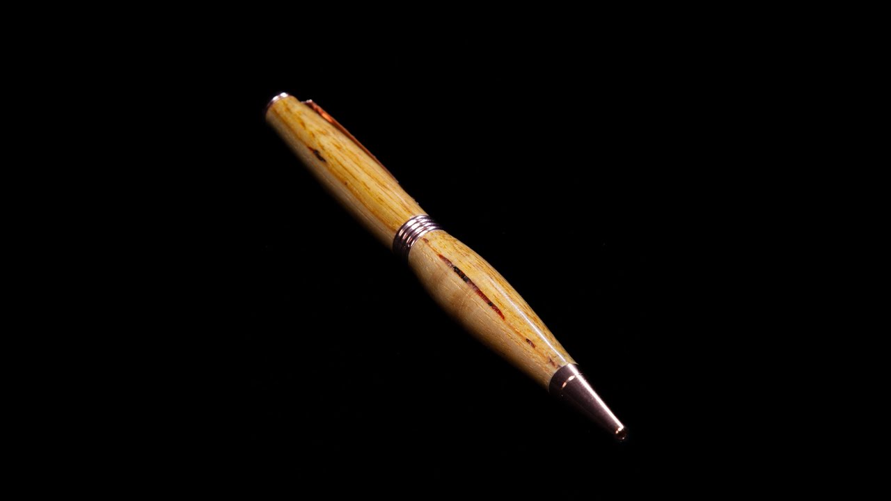 Tasmanian Oak with Sap Inclusion - Ballpoint Pen - YouTube