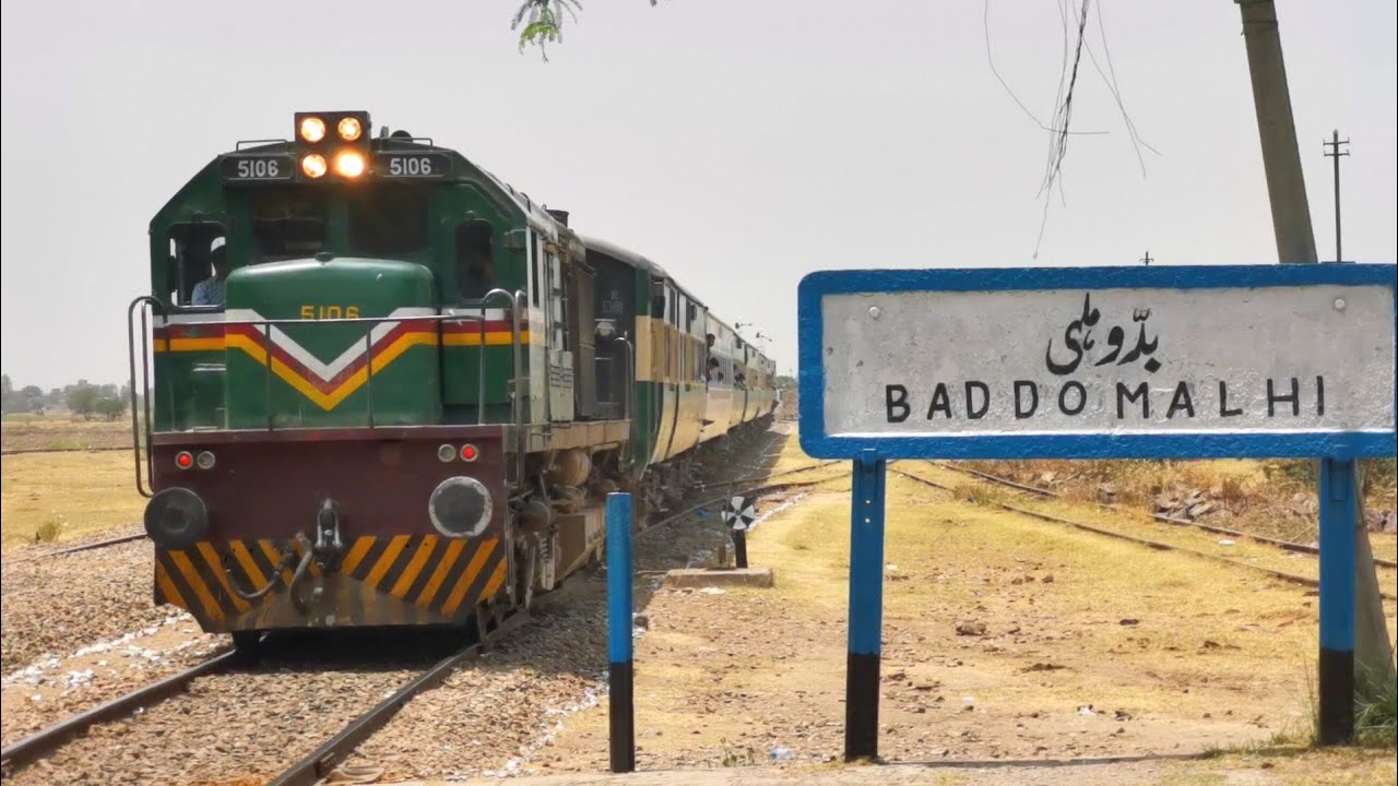 Baddomalhi Railway Station | Railfanning At Branch Line Station In hot ...