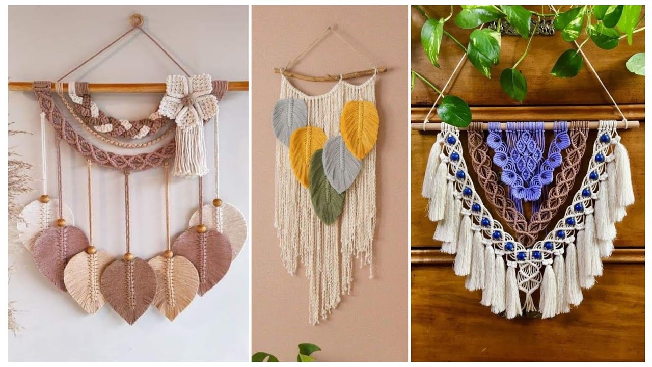 Diy macrame wall hanging decor easy | ATTRACTIVE DECOR - YouTube