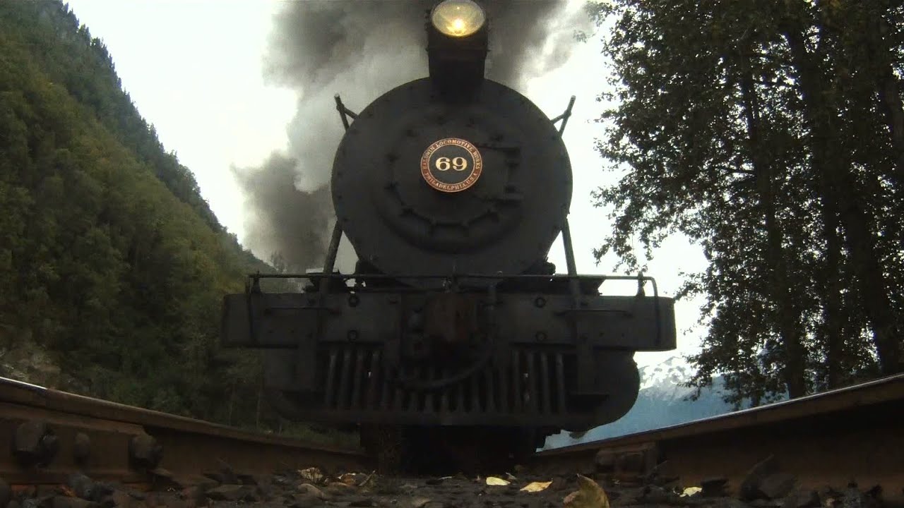 WP&YR Steam Engines Running Over Camera - YouTube