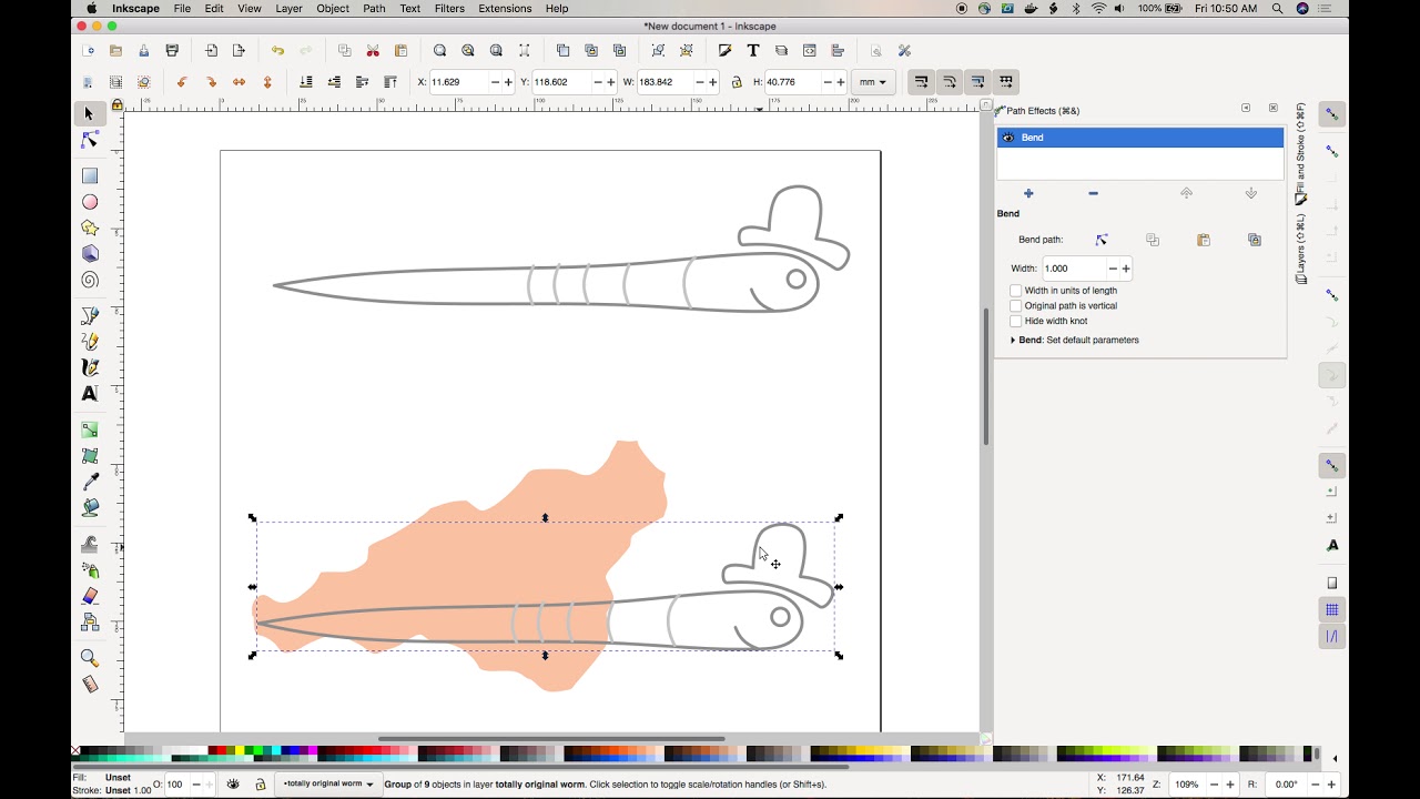How To Bend A Shape In Inkscape YouTube How To Bend A Shape In Inkscape YouTube