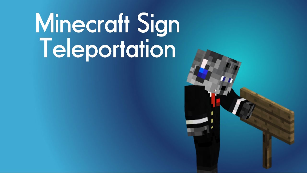 Minecraft Sign Teleportation - YouTube