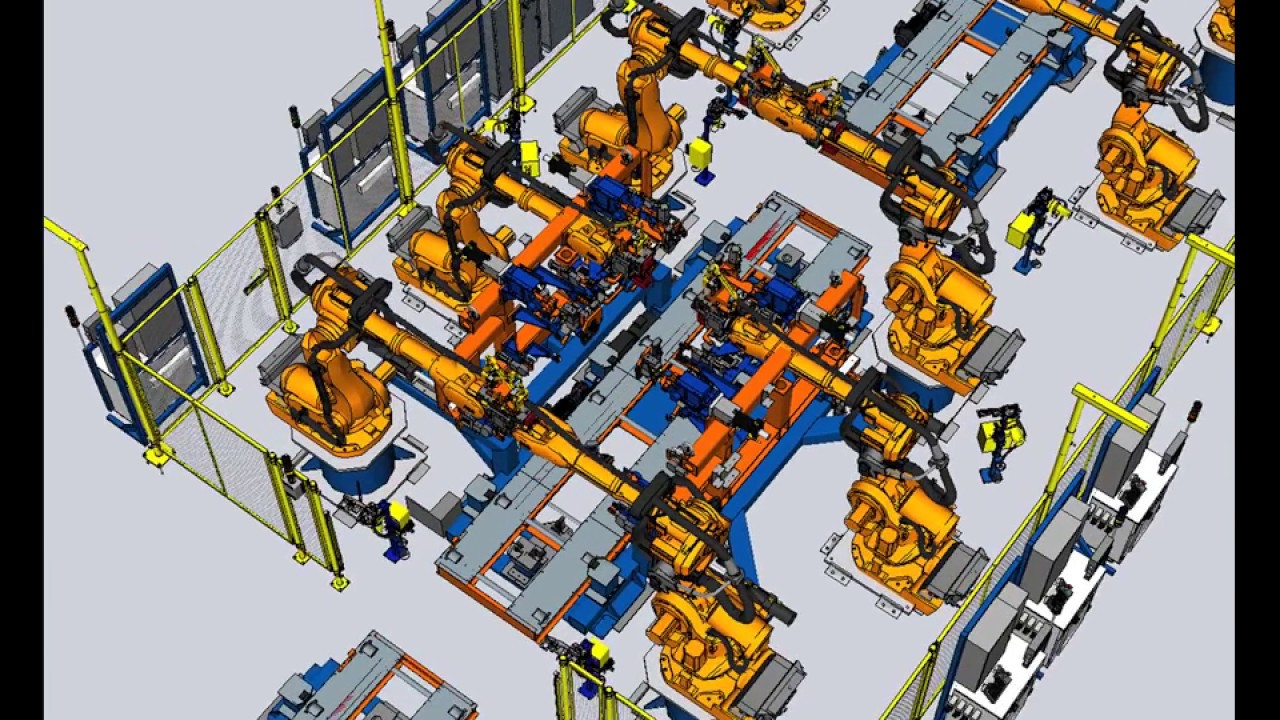 Simulation d'une ligne de Production Automobile avec Tecnomatix Process ...