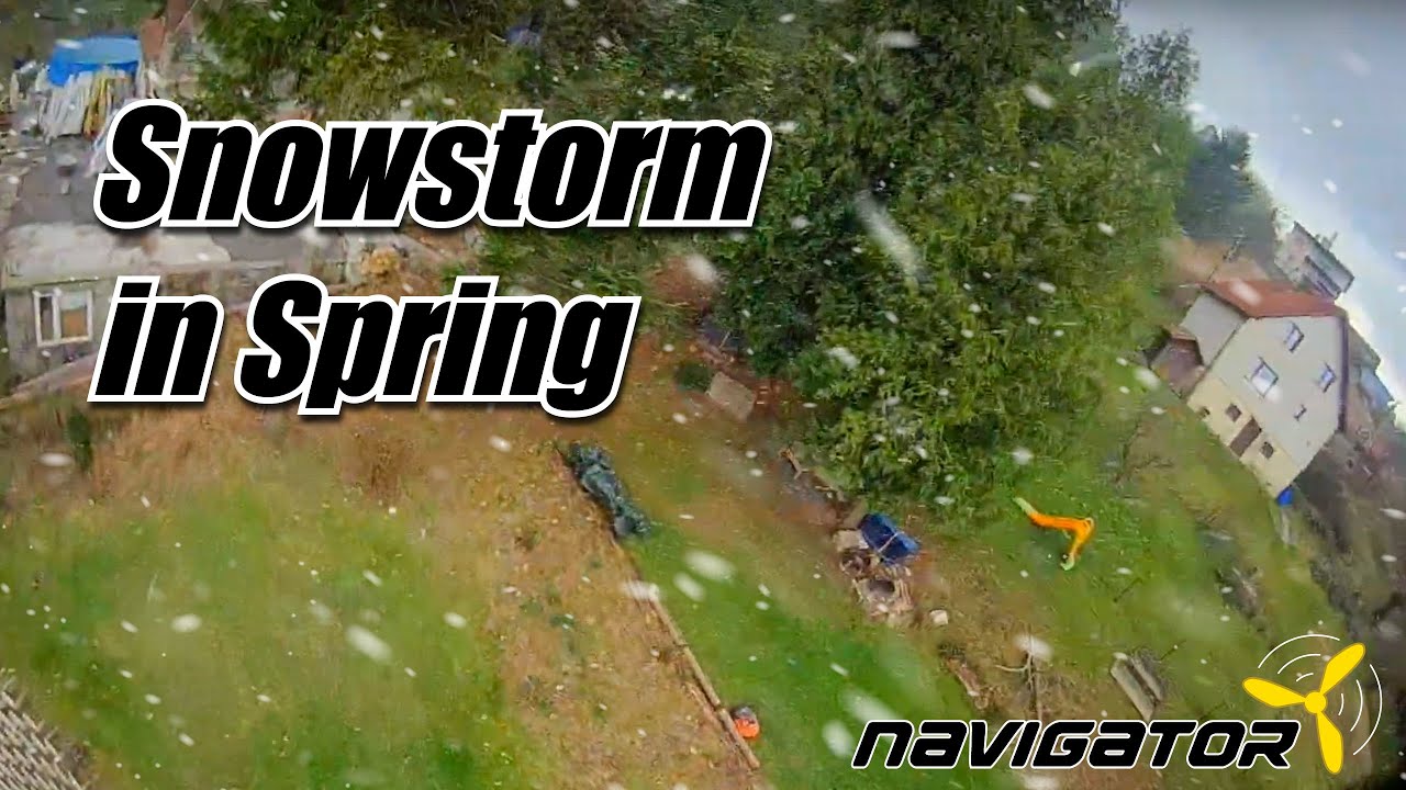 Snowstorm in Spring with a 3" RaceCopter - YouTube