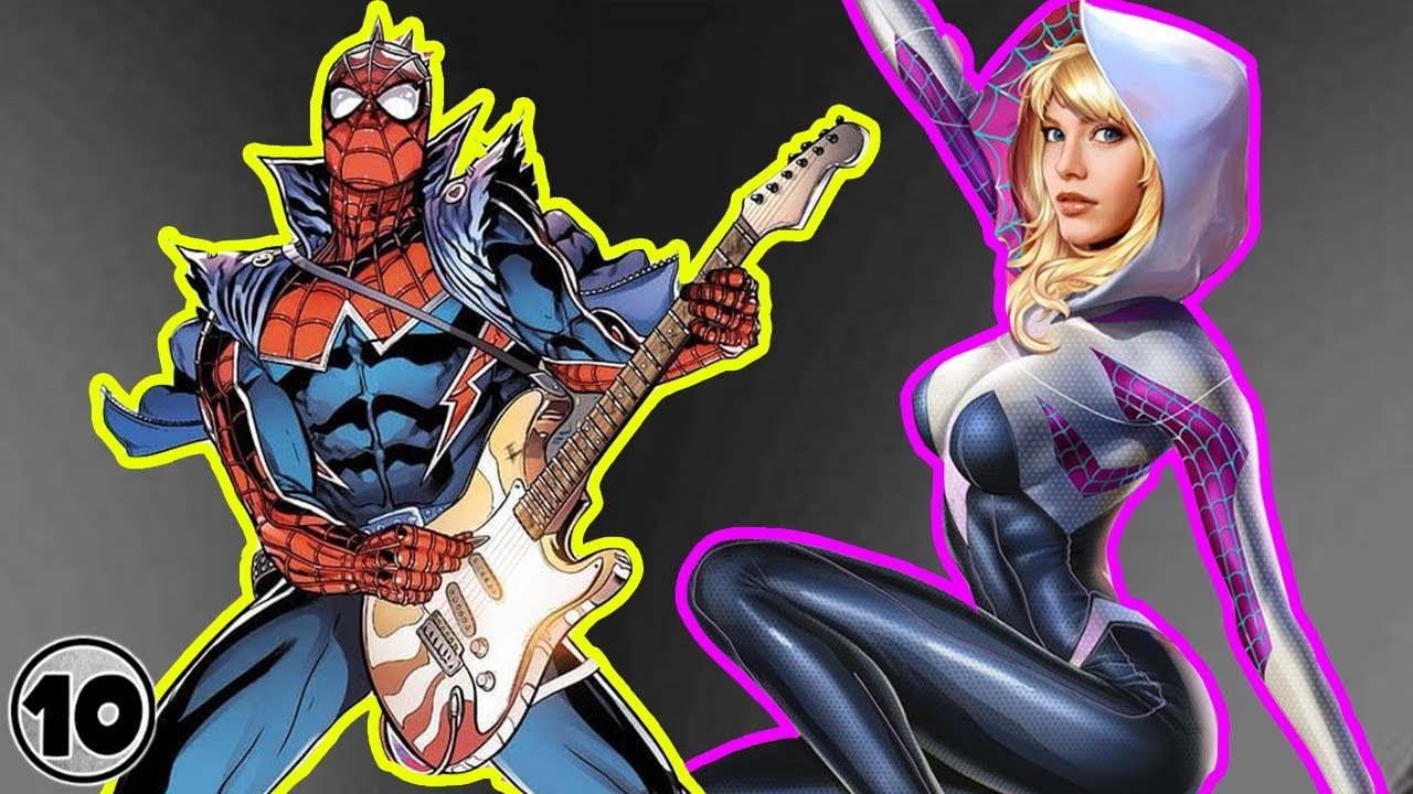 Top 10 Alternate Versions Of Spider Man Better Than The Original - YouTube