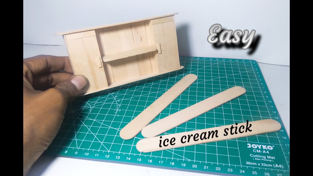 Miniatur Lemari Stik Es Crim||diy - YouTube