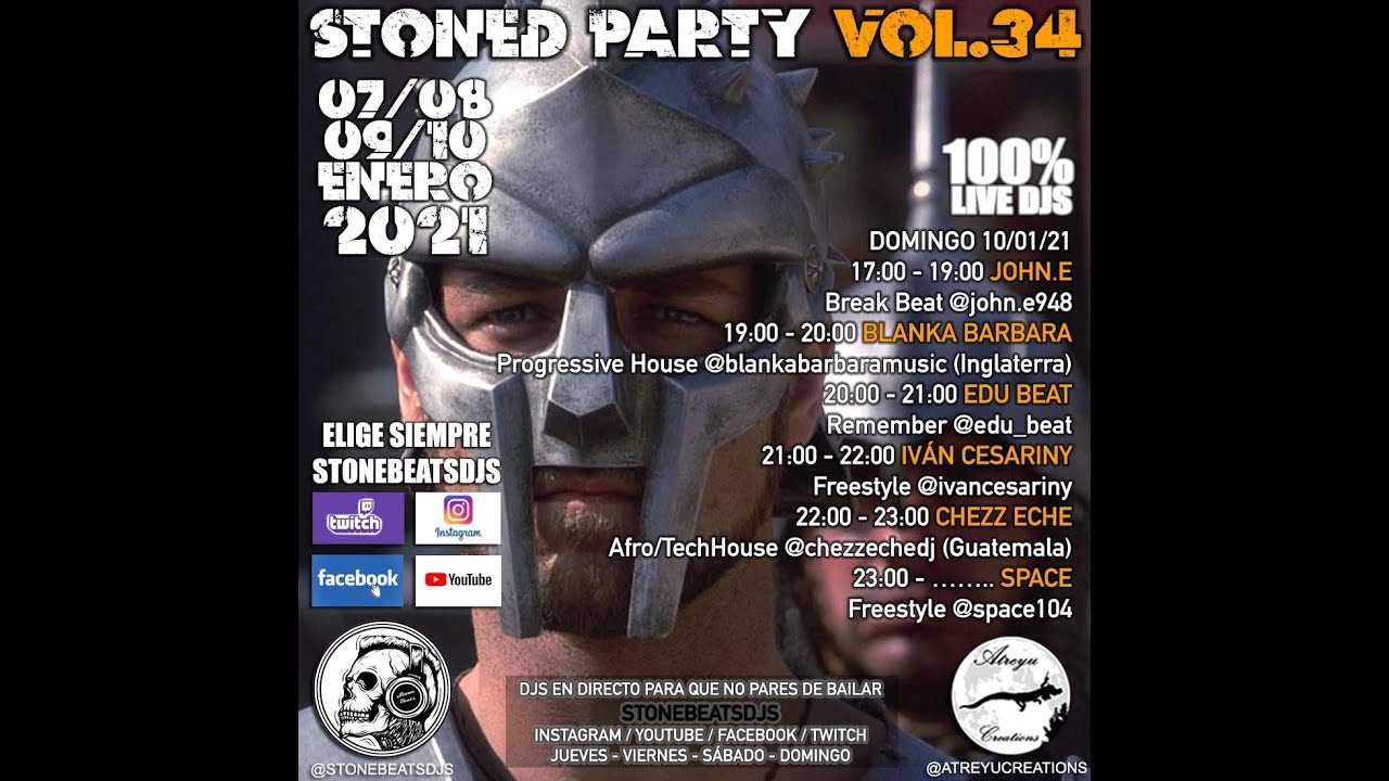 STONED PARTY VOL.34 DOMINGO 10/01/21 - YouTube