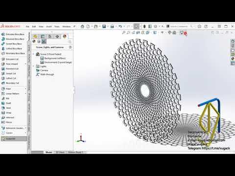 Variable Pattern in the Solidworks - YouTube
