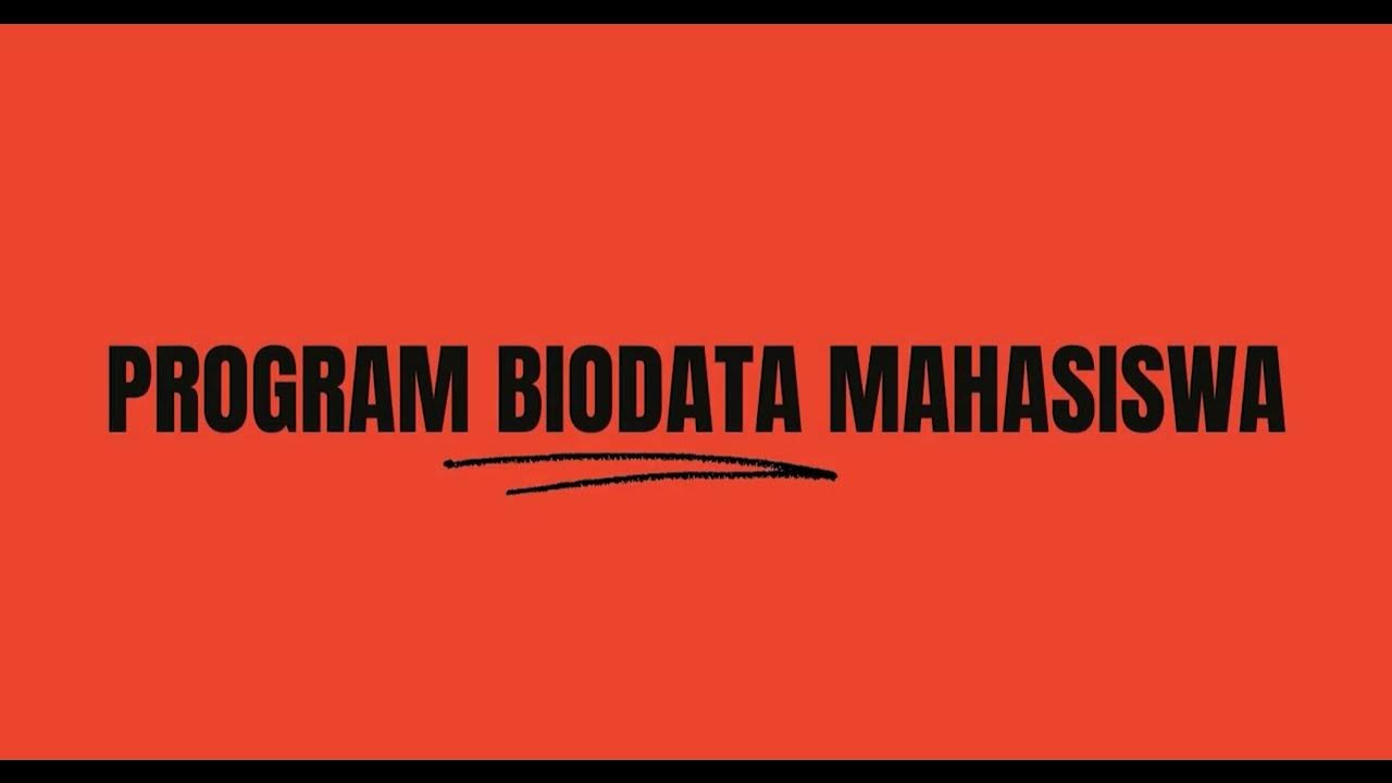 Program Biodata Mahasiswa - Java Netbeans - YouTube
