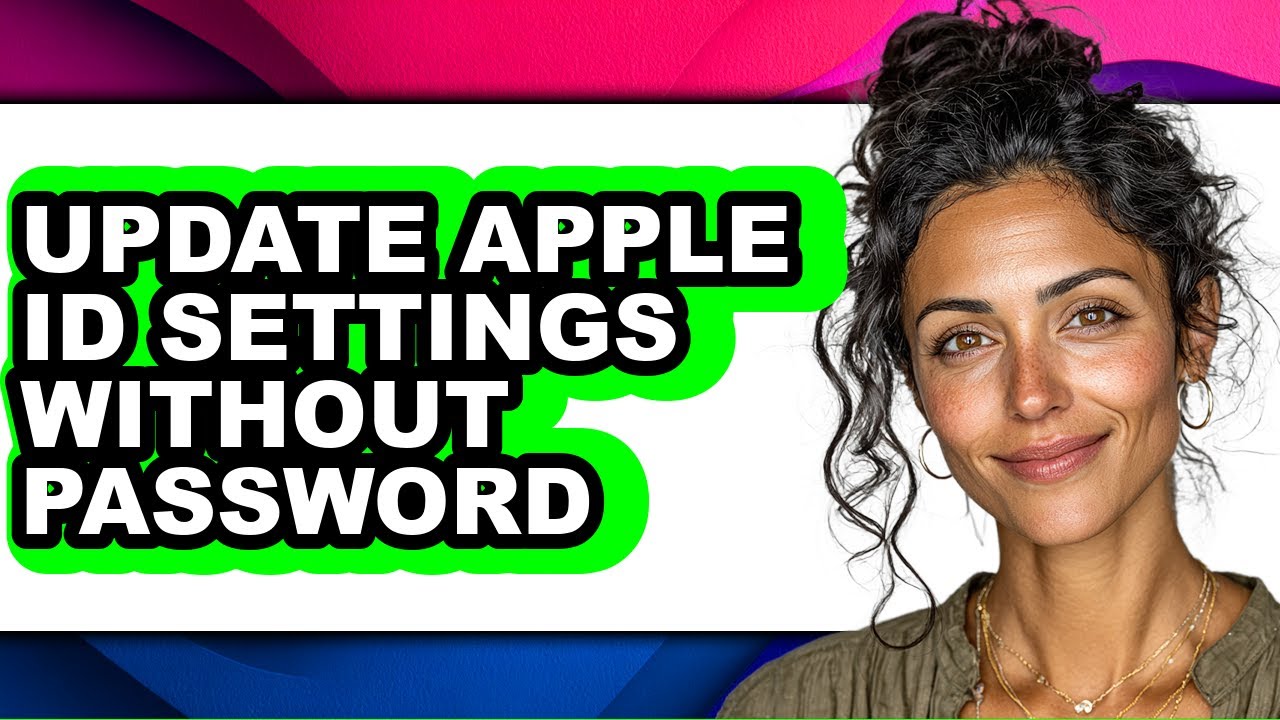 How to Update Apple Id Settings Without Password - Step by Step - YouTube