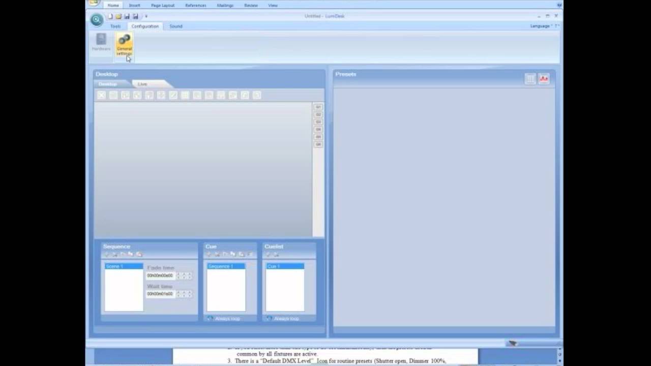 Overview - Configuration Menus - YouTube