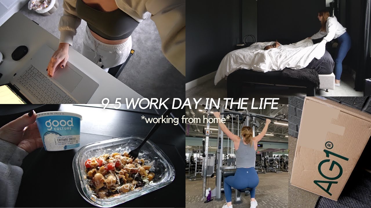 WORK DAY IN THE LIFE | cold plunge, workout, quick healthy breakfast ...