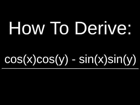 Deriving Cosine Angle Addition Identity - YouTube