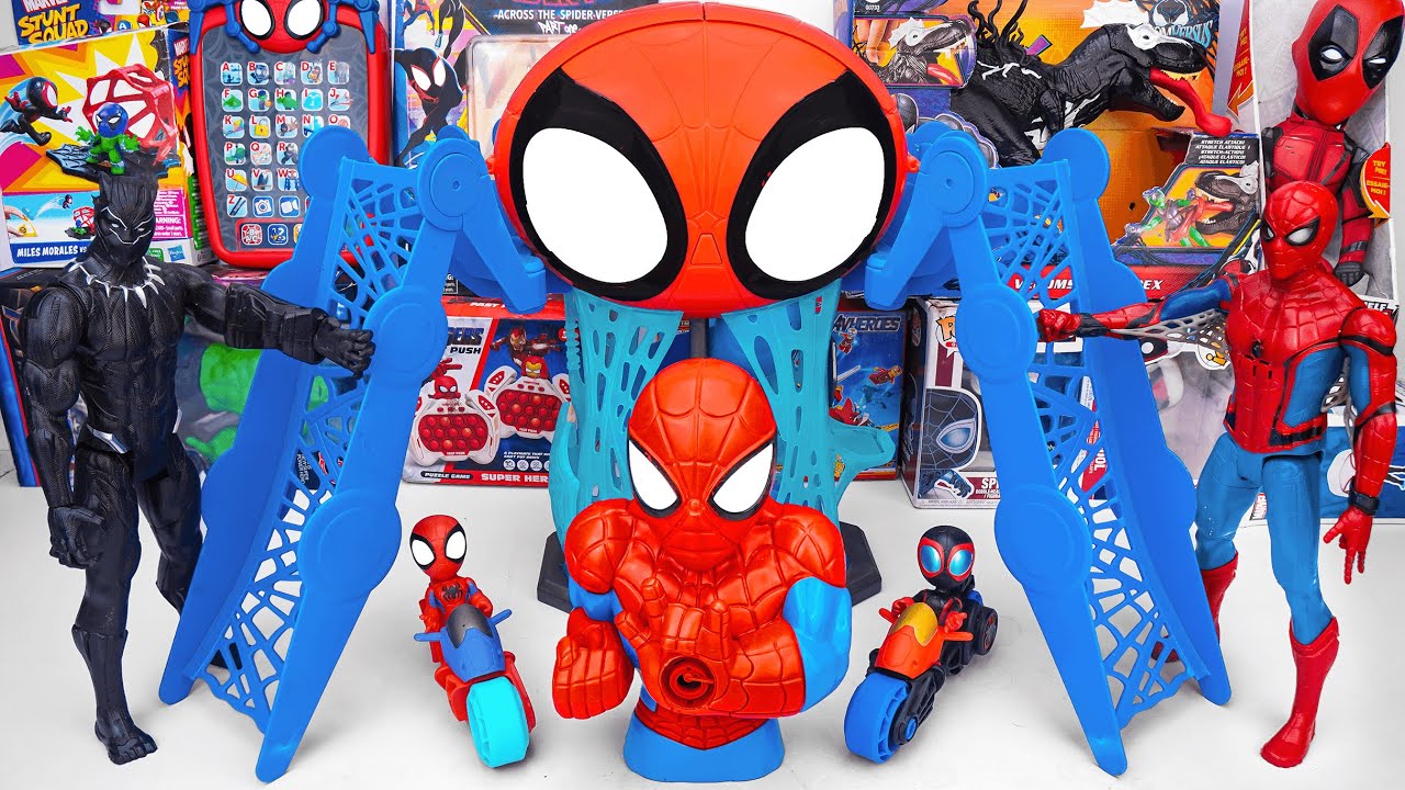 Marvel Spiderman Toys Unboxing Series | Marvel Spidey Webquarters ...
