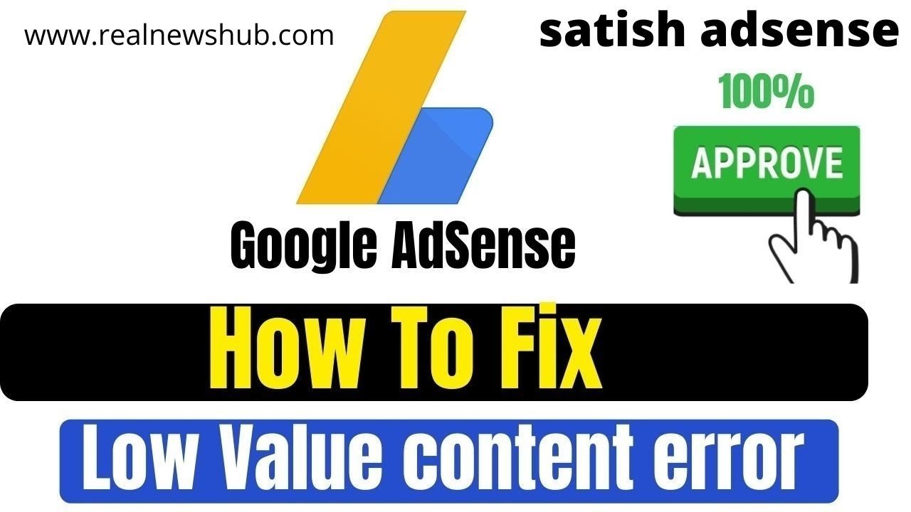 How To Fix Low Value Content Error In Google AdSense Problem 2022 Find Low Value Content How To Fix Low Value Content Error In Google AdSense Problem 2022 Find Low Value Content