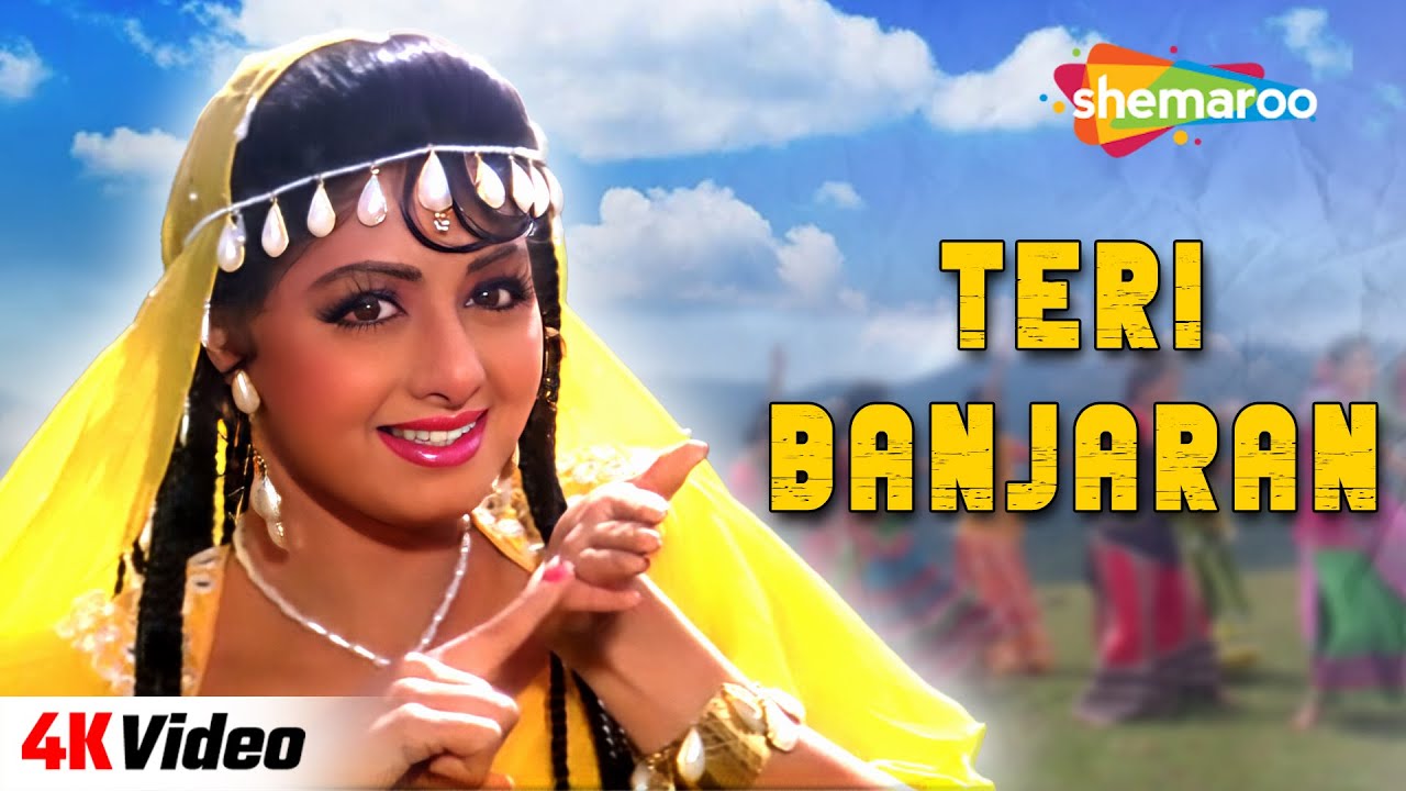 Teri Banjaran - 4K Video | Banjaran(1991) | Rishi Kapoor, Sridevi ...