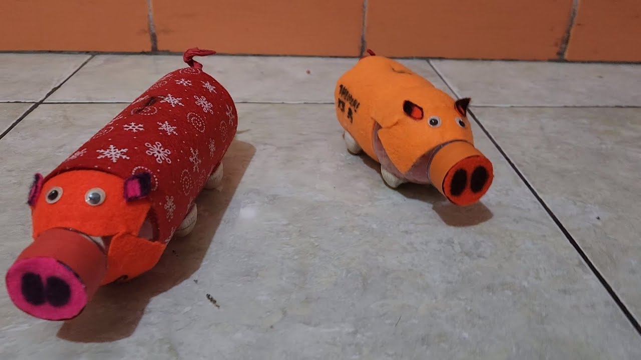 Produk daur ulang tabungan berbentuk hewan dari botol plastik - YouTube