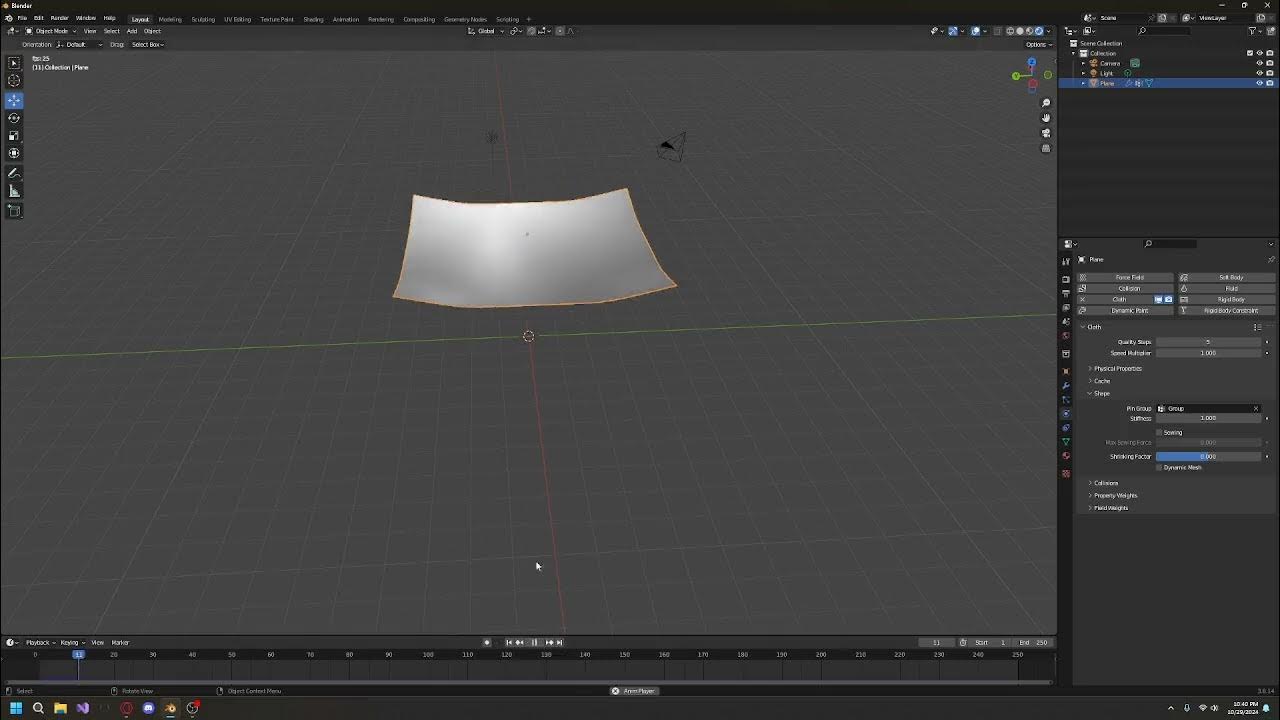 How to create cloth physics in Blender 3.6 - YouTube