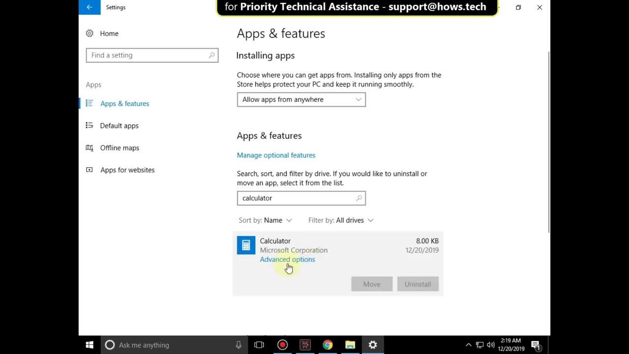 How to Solve How to Fix Calculator not working In Windows 10 - YouTube