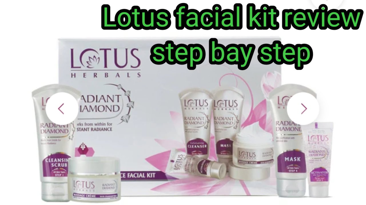 lotus facial kit review step bay step - YouTube