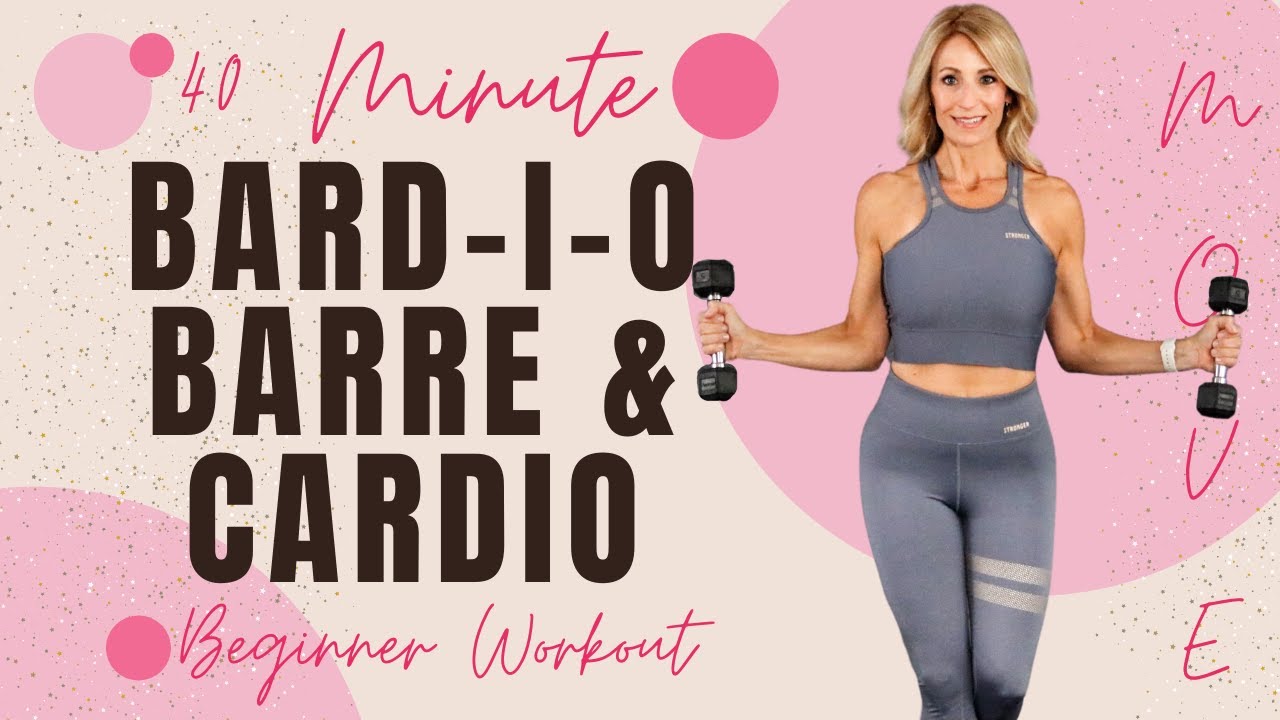 40 Minute BARDIO | BARRE and CARDIO | Beginner Workout - YouTube
