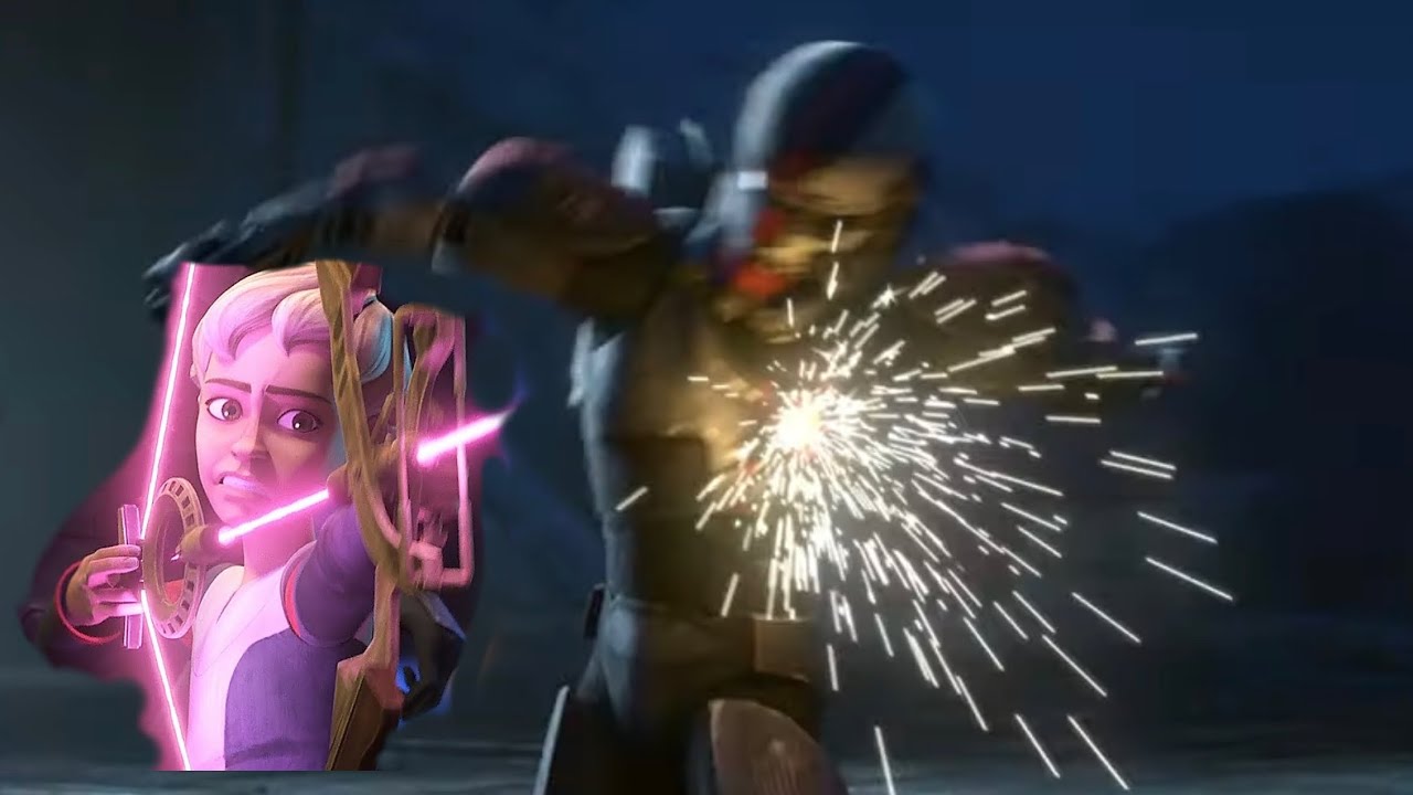 Omega shoots her bow at Hunter | The Bad Batch - YouTube