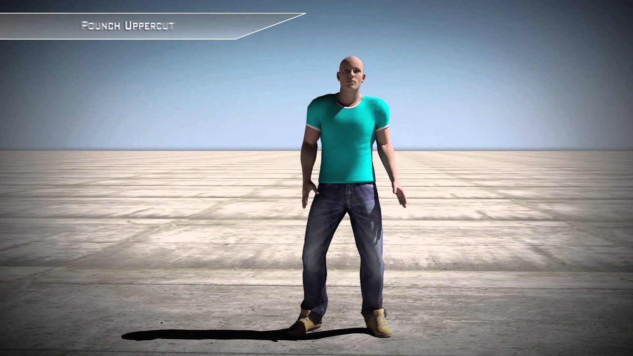 Punch Uppercut - 3d Motion Capture FBX - YouTube