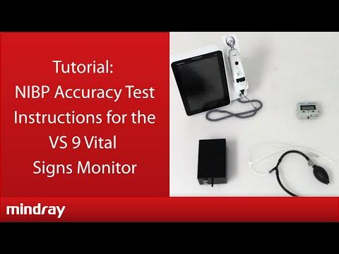 NIBP Accuracy Test Instructions for the VS9 Vital Signs Monitor - YouTube