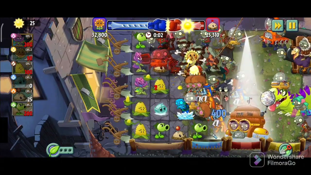 Plants vs. zombies free play in ARENA - YouTube