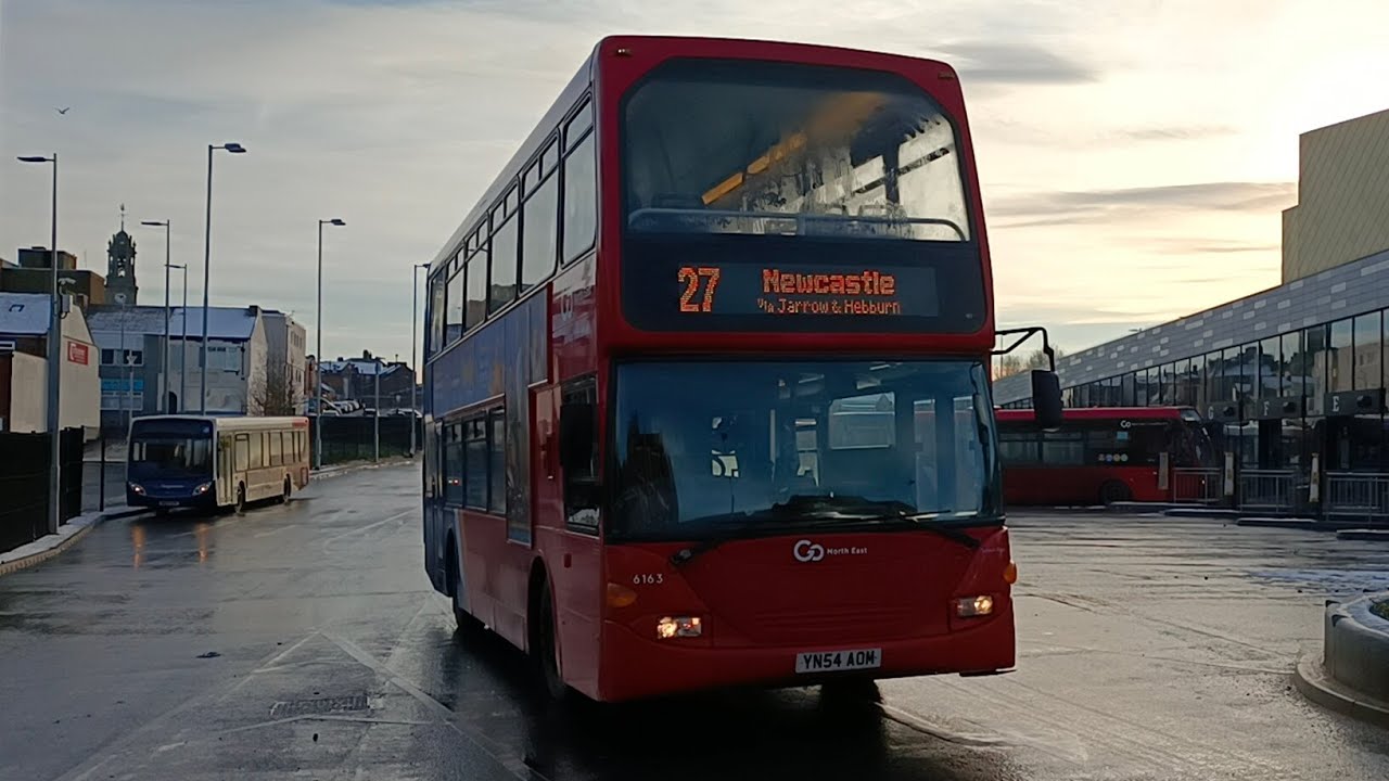 Go North East Scania Omnidekka Departs South Shields Interchange - YouTube