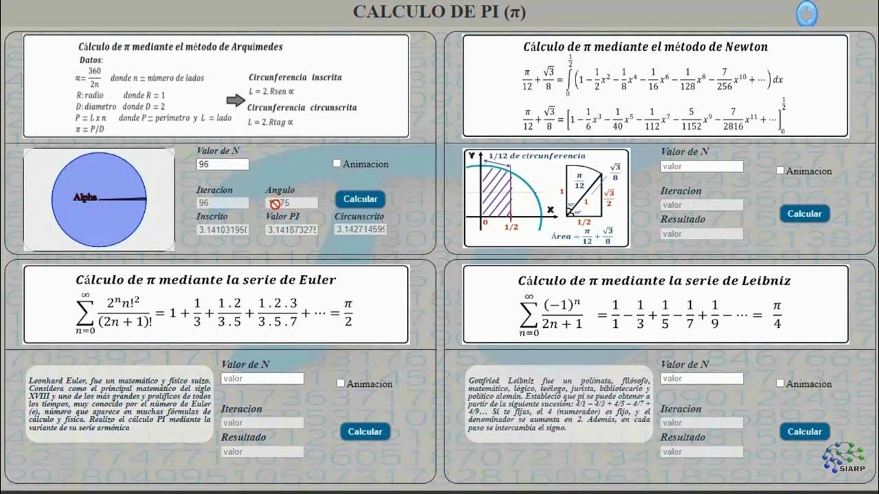 4 formas para que puedas calcular Pi | calculo de Pi | calcular Pi | π ...