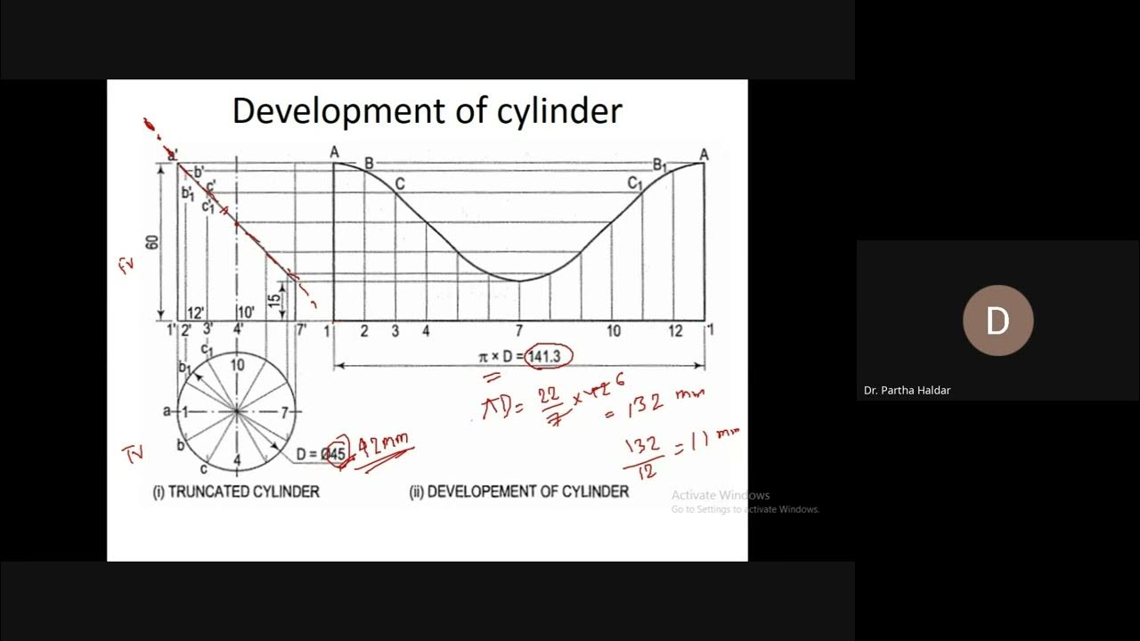 Introduction to Development of surfaces and development of cylinders # ...