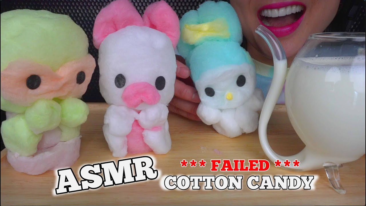 ASMR *FAILED* COTTON CANDY (SUPER SHORT EATING SOUNDS) NO TALKING | SAS ...