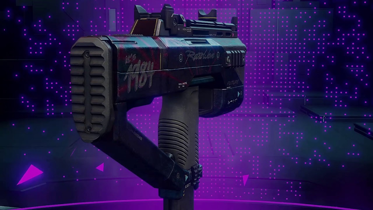 Hyper Scape - Neon Galaxy Harpy - Weapon Preview - YouTube