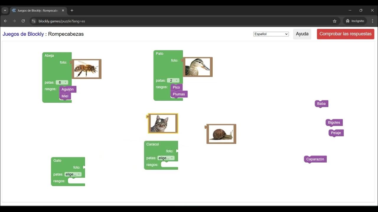 ¡Aprende a Programar Jugando! 🌟 Primer Reto en Blockly Games: Puzzle - YouTube